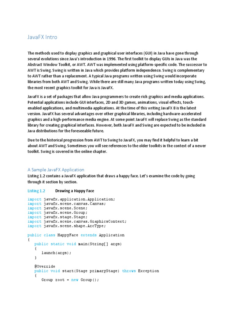 Javafx Intro: A Sample Javafx Application | PDF | Anonymous Function ...