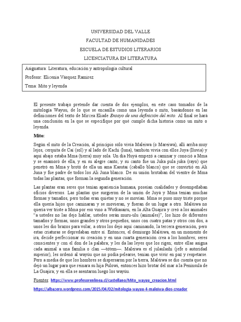 La leyenda de Wareke: Araña tejedora | PDF