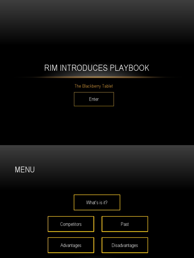 RIM Introduces Playbook | PDF | Black Berry Limited | Tablet Computer