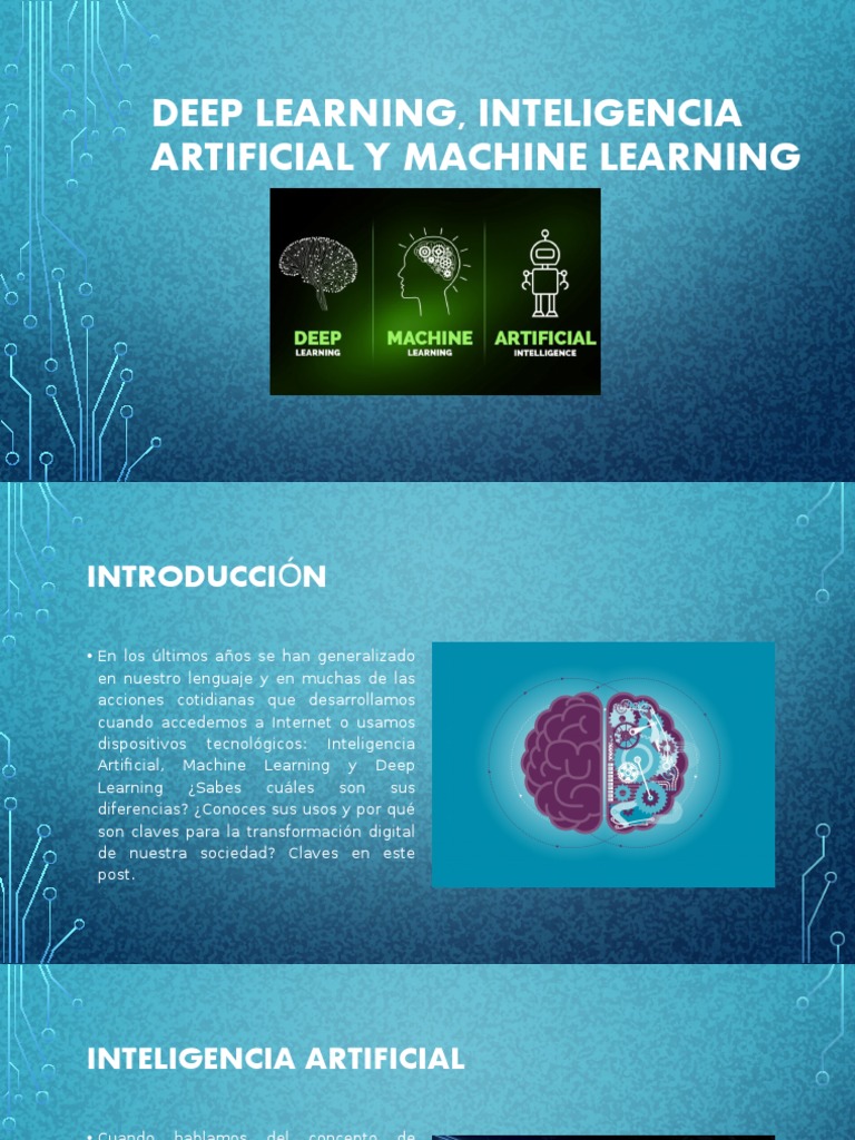 IA, Machine Learning y Deep Learning | PDF | Inteligencia artificial ...