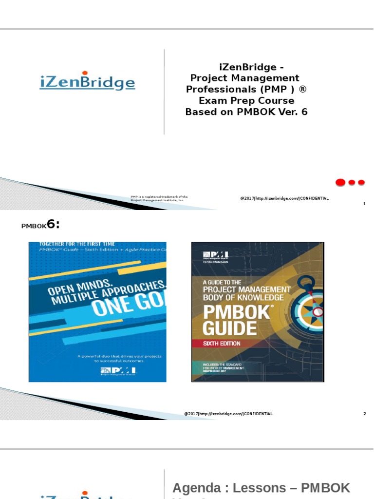 Izenbridge - Project Management Professionals (PMP) ® Exam Prep Course ...