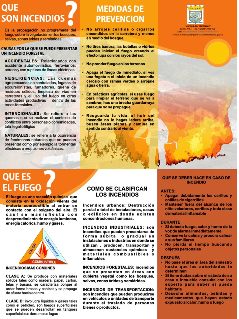 Folleto Incendios 3 | PDF | Fuego fatuo | Incendios