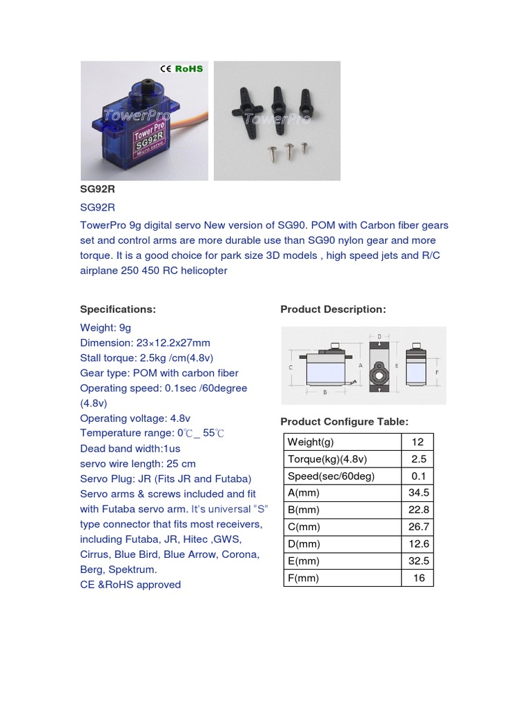 SG92R Datasheet PDF | PDF