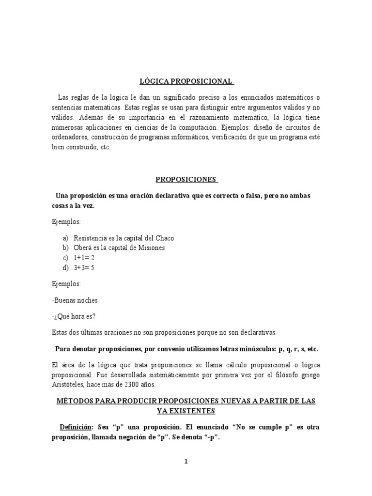 Apunte U1 y U2 | PDF | Álgebra de Boole | Enseñanza de matemática