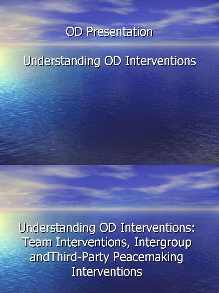 OD Interventions for Practitioners | PDF | Organization Development ...