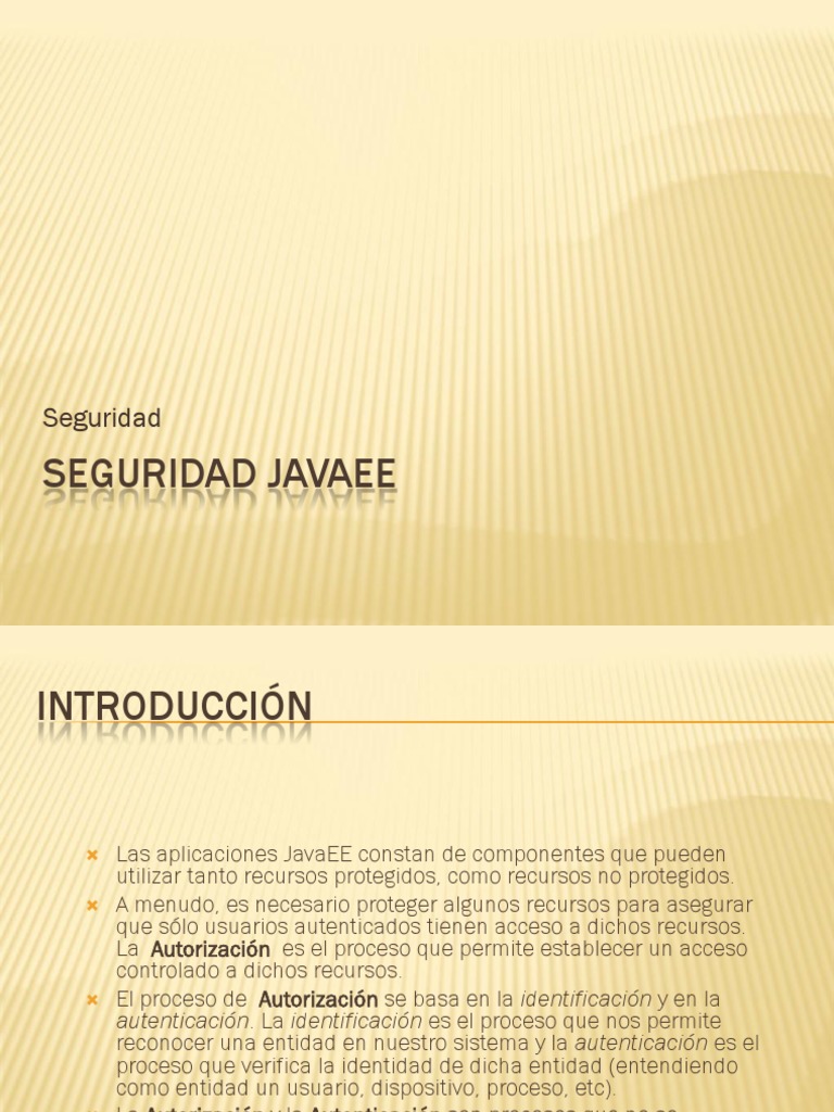 Seguridad JavaEE PDF | PDF | Transport Layer Security | Autenticación