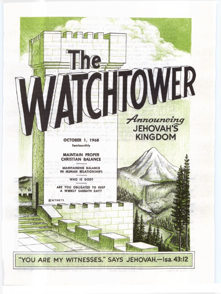 1968 - Watchtower Oct 1-1968 PDF | PDF | God The Father | Trinity