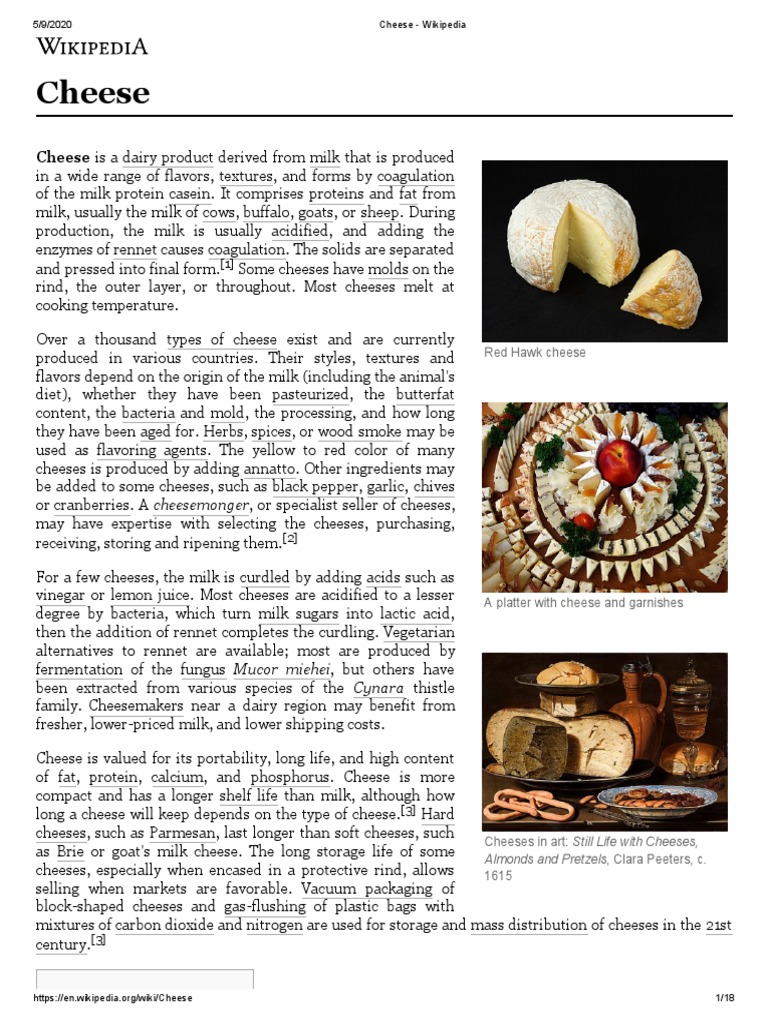 Cheese | PDF | Cheese | Cheesemaking