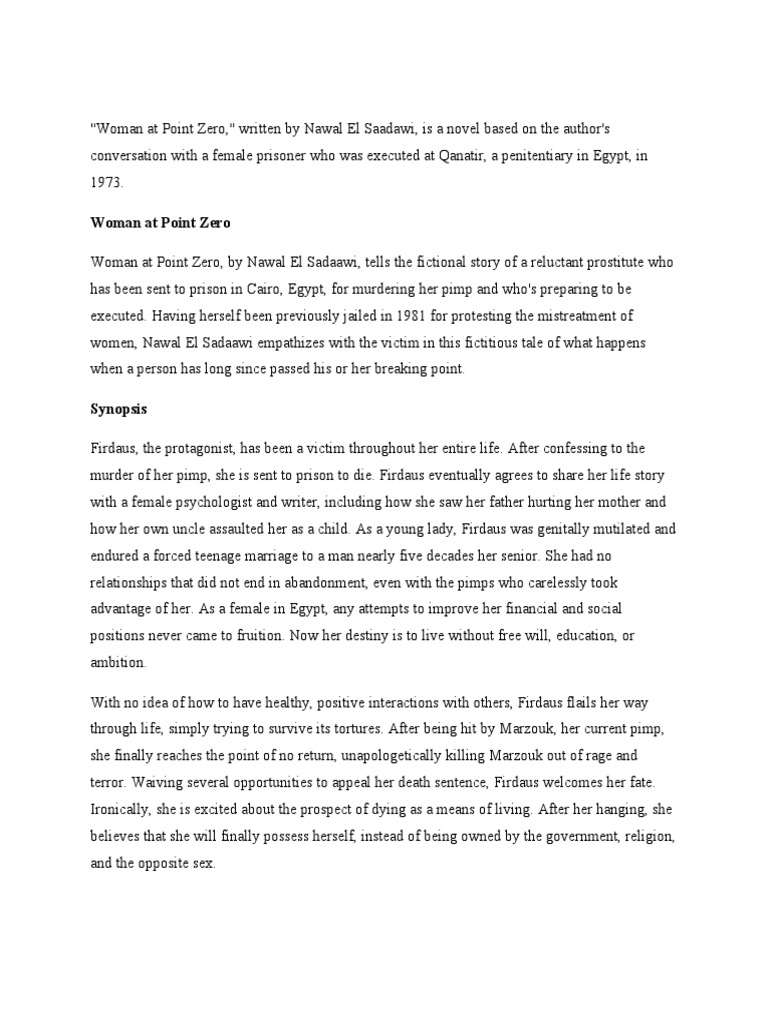 Woman at Point Zero | PDF