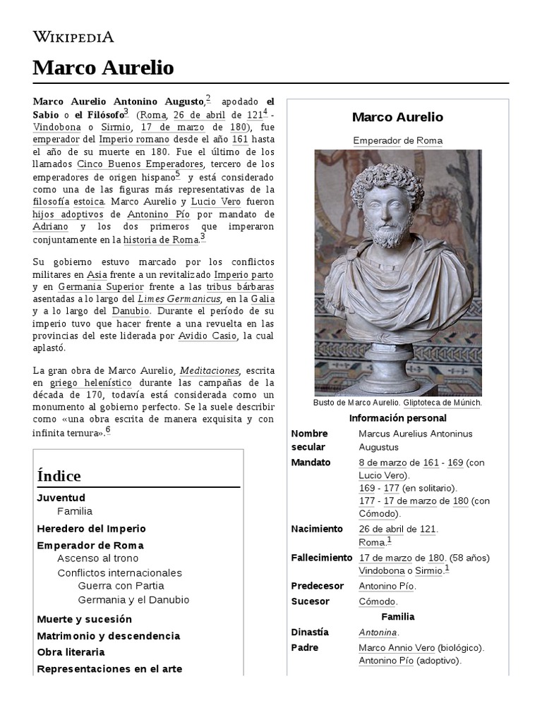 Marco Aurelio | PDF | Marco Aurelio | Emperadores romanos