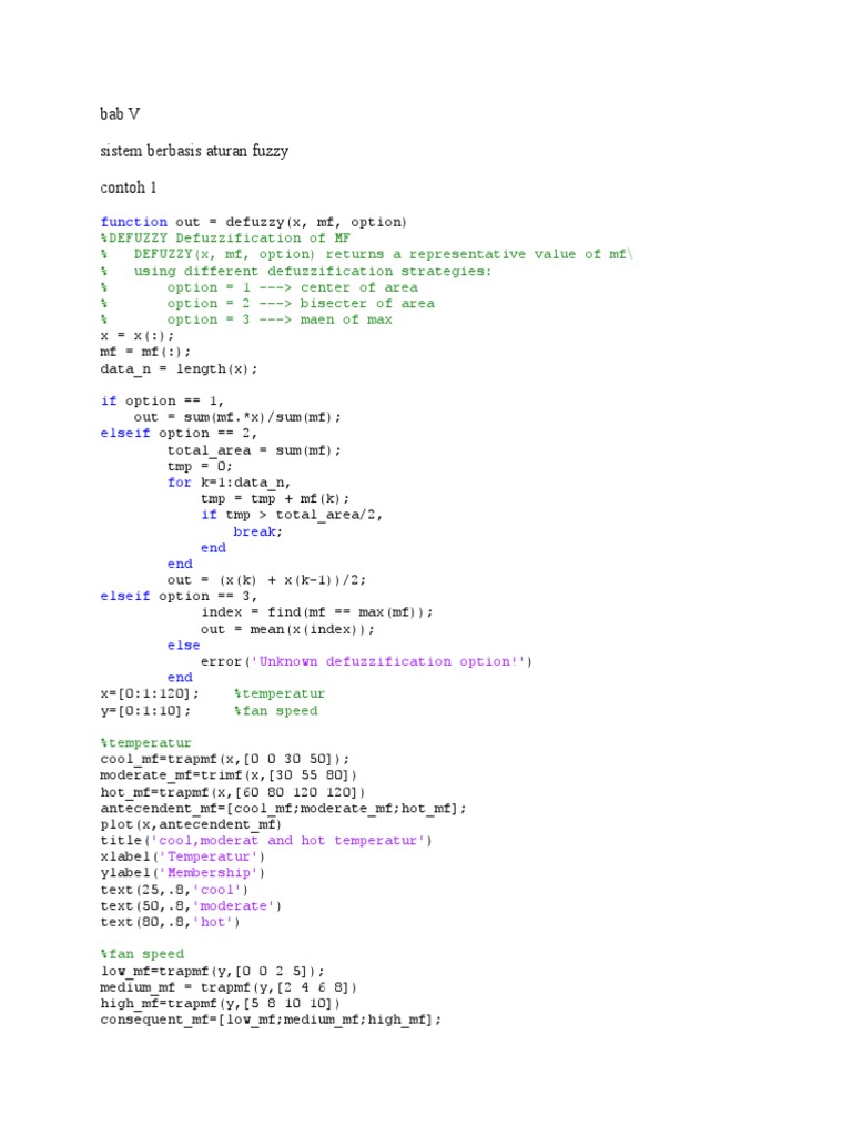 Bab 5 Sistem Berbasis Aturan Fuzzy | PDF | Cybernetics | Logic