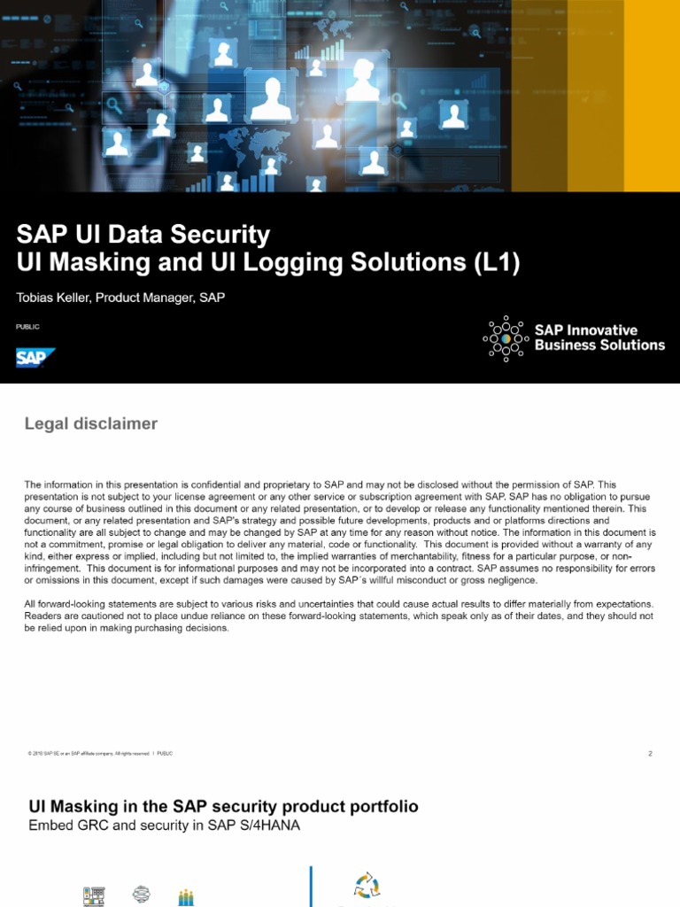 UI Data Security (UI Masking and UI Logging) - External Presentation L1 ...