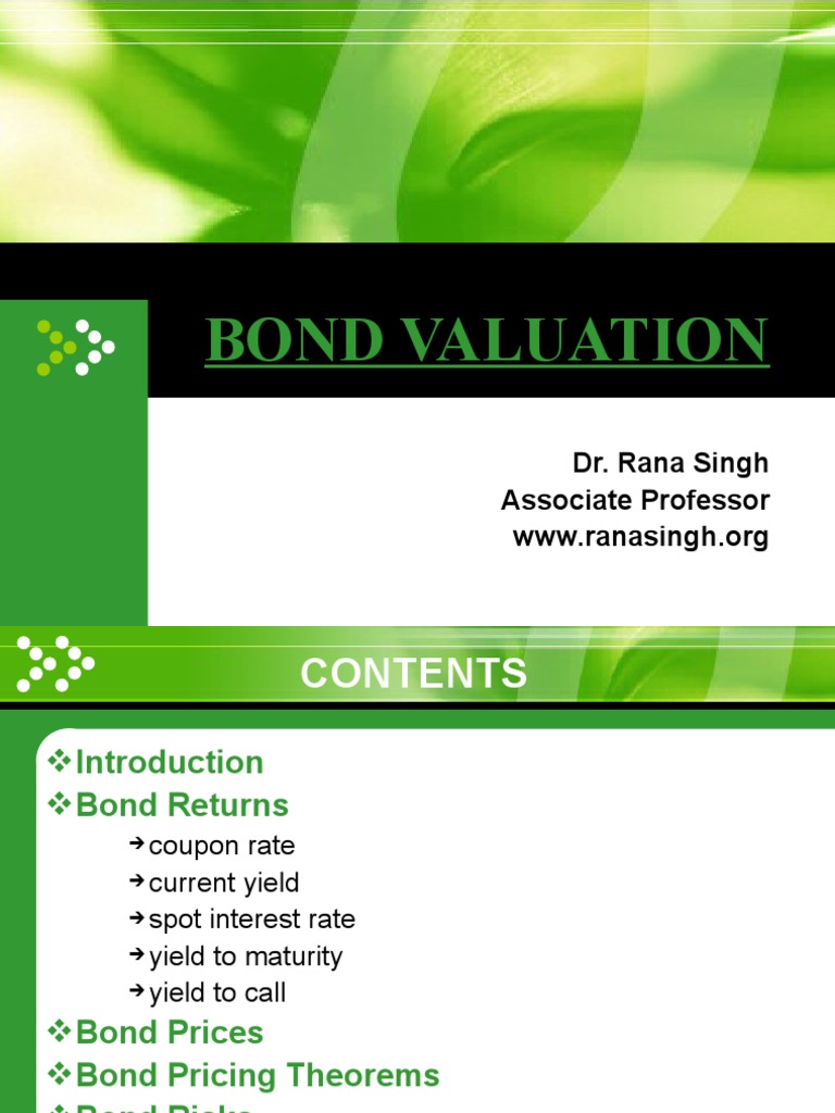 Bond Valuation | PDF