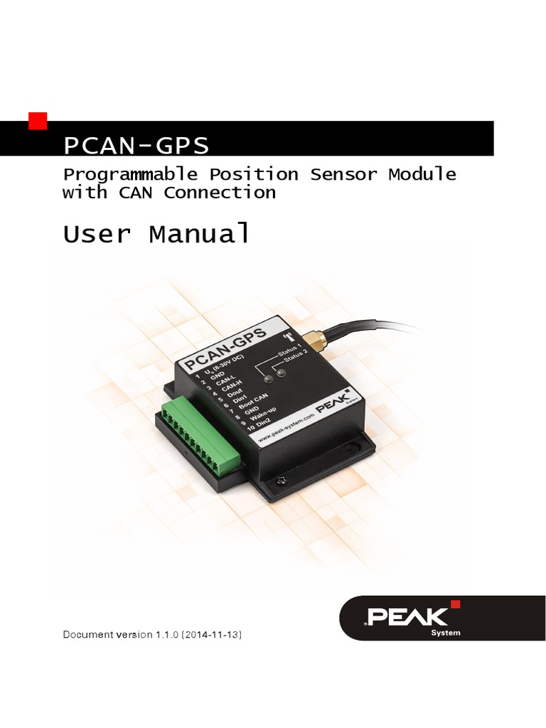 Pcan-Gps: User Manual | Download Free PDF | Booting | Library (Computing)