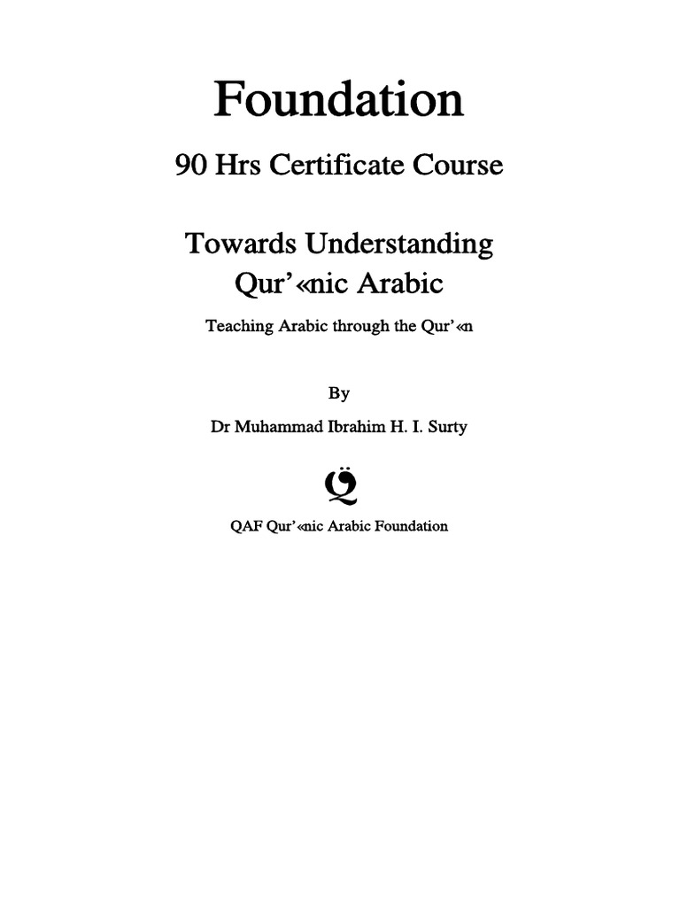 Arabic Course Summary | PDF | Grammatical Number | Grammatical Gender