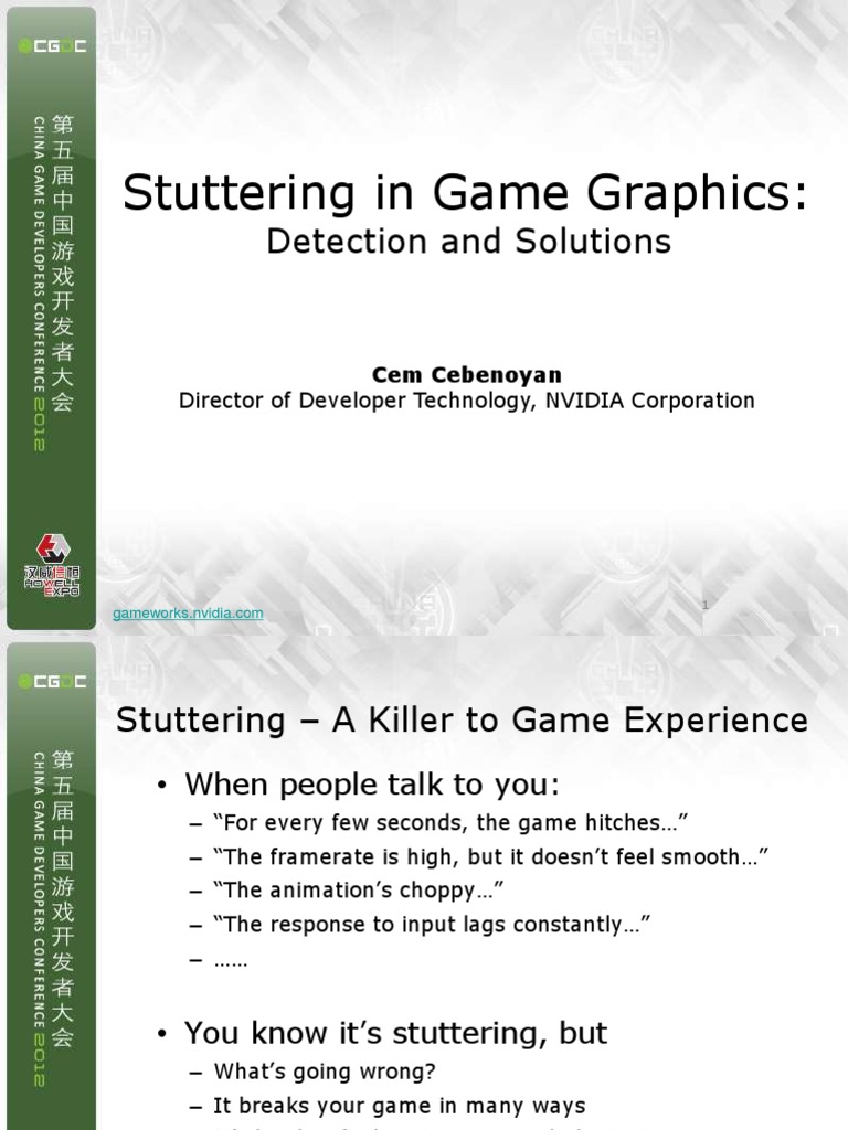 Stuttering in Game Graphics:: Detection and Solutions | PDF | Shader ...