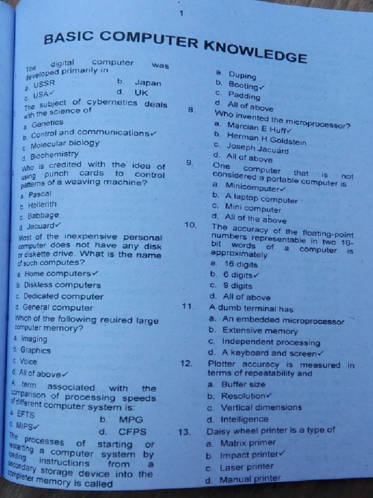 Computer Science MCQS PDF | PDF