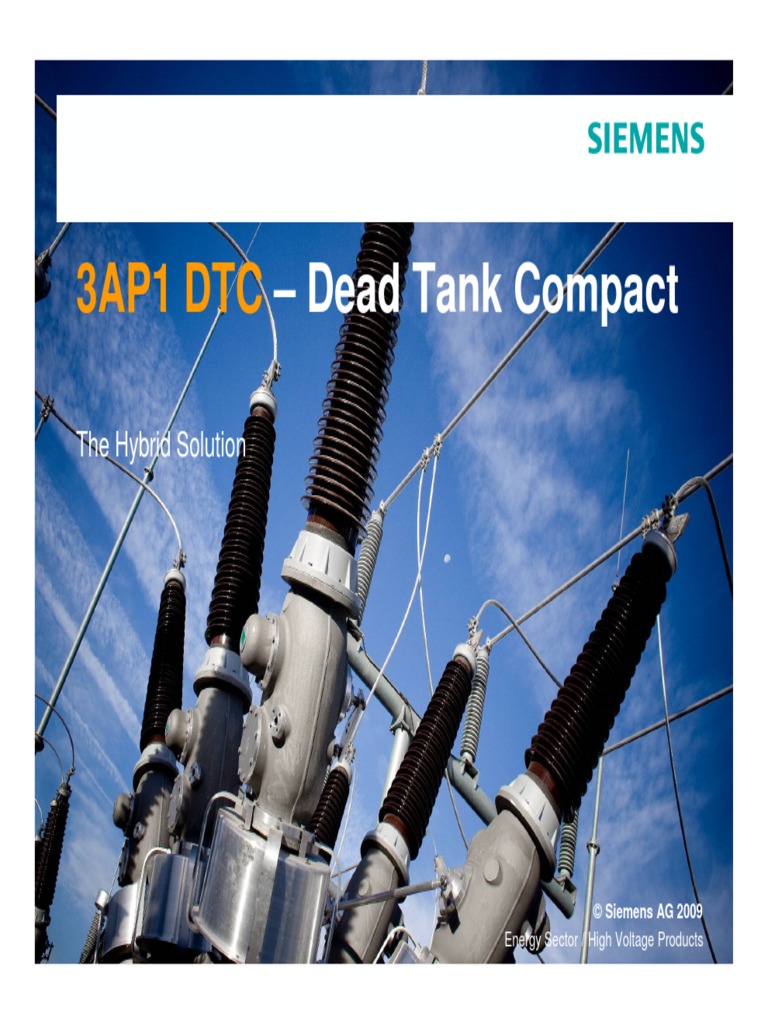 3ap1 DTC: - Dead Tank Compact | PDF | Electrical Substation | Electricity