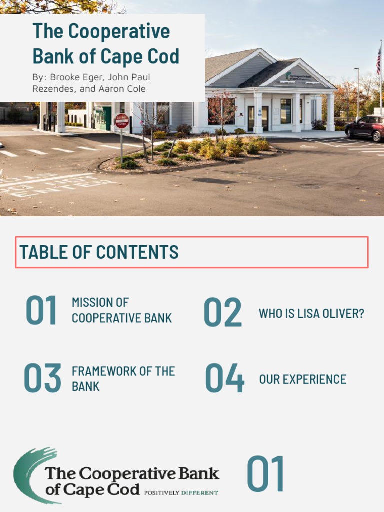 Cooperative Bank of Cape Cod Overview | PDF | Credit | Finance & Money ...