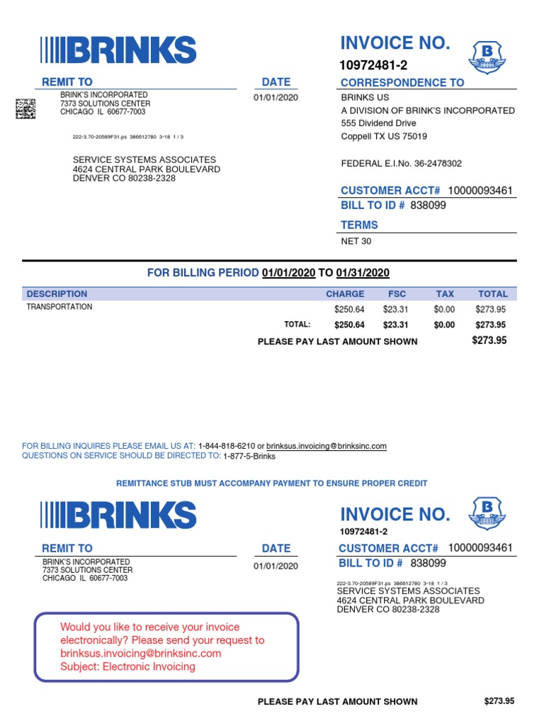 Invoice No.: Remit To Date Correspondence To Remit To | Download Free ...