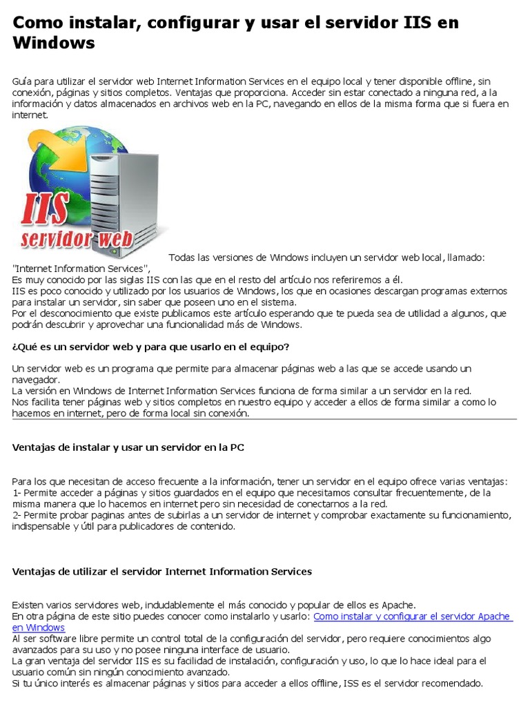 Como Instalar | PDF | Servidor web | Internet y web