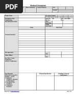 Method Statement Template PDF | PDF