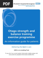 Otago Exercise Program | PDF | Diseases And Disorders | Medical Specialties