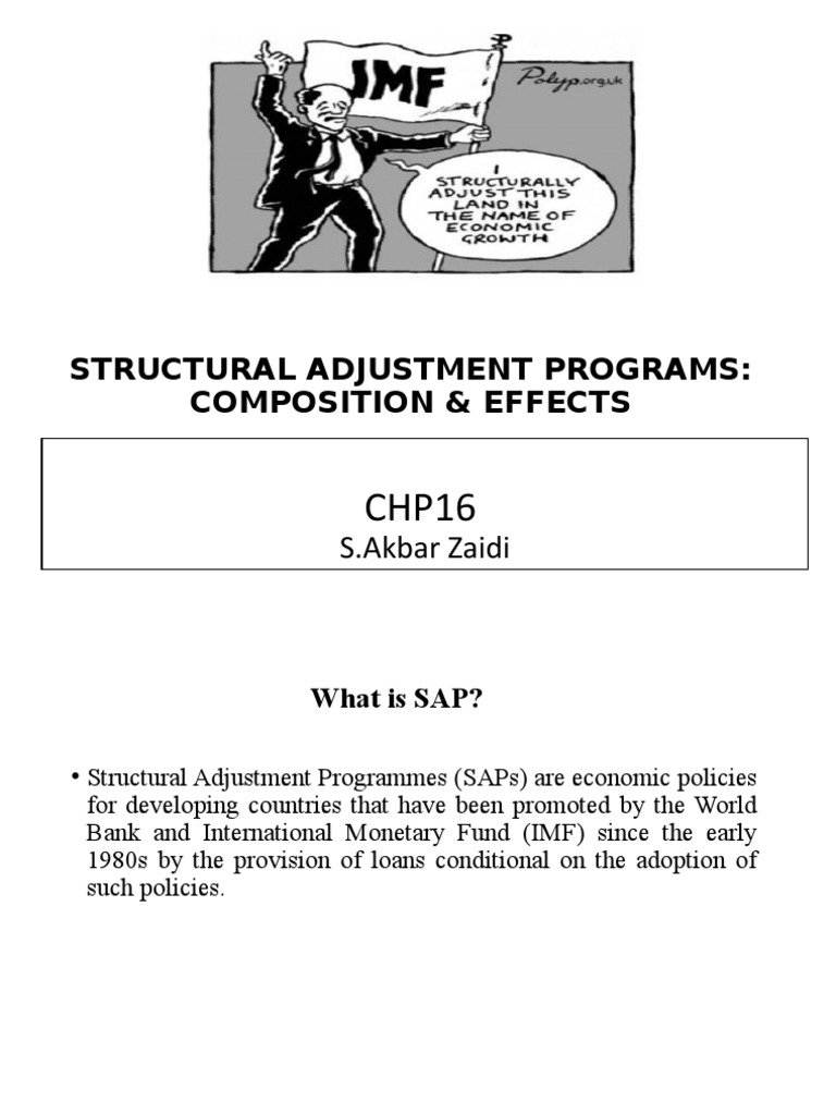 Structural Adjustment Programs: Composition & Effects: S.Akbar Zaidi ...