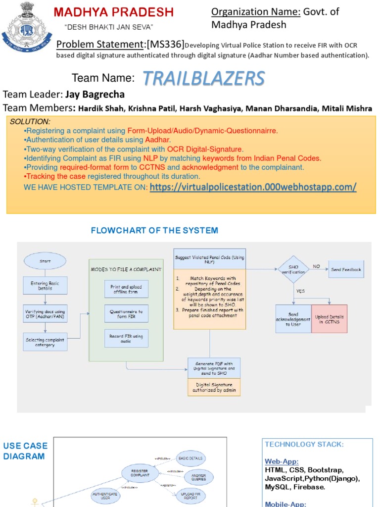 Virtual Police Station for FIRs | PDF