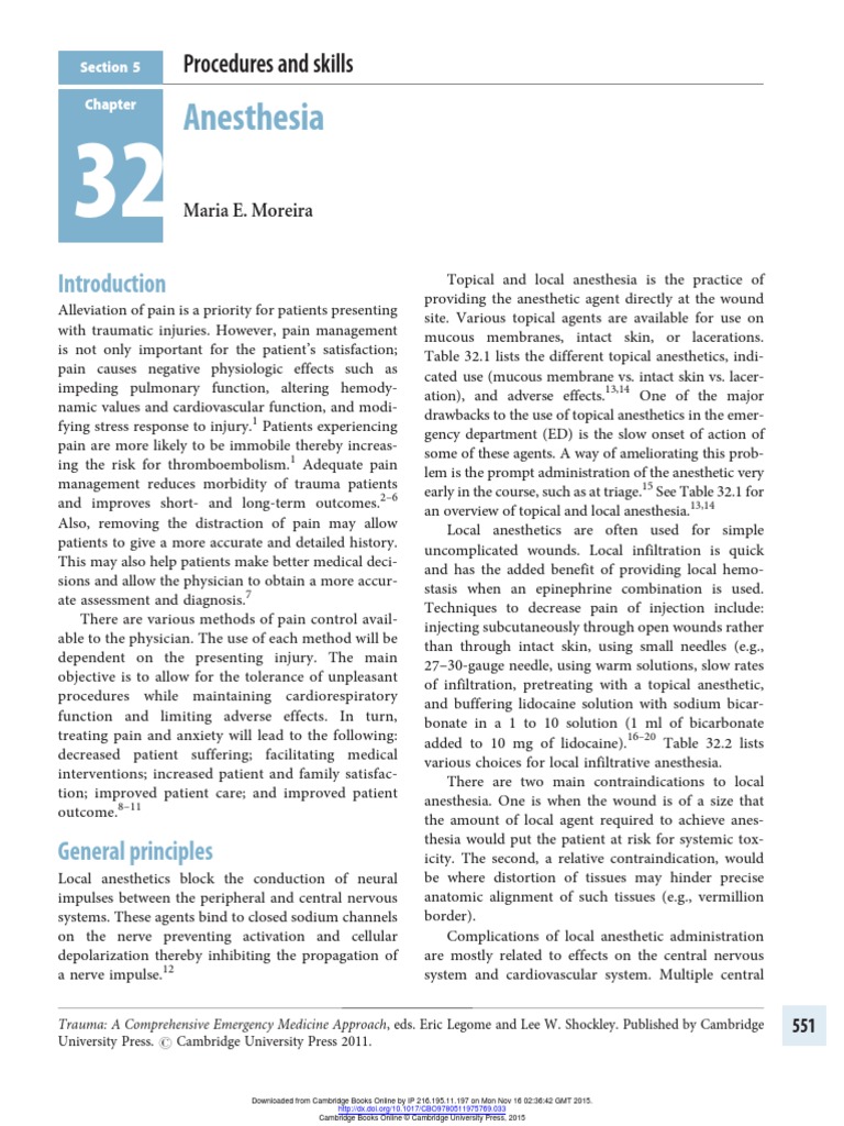 Anesthesia Procedures and Skills | PDF | Anesthesia | Hand