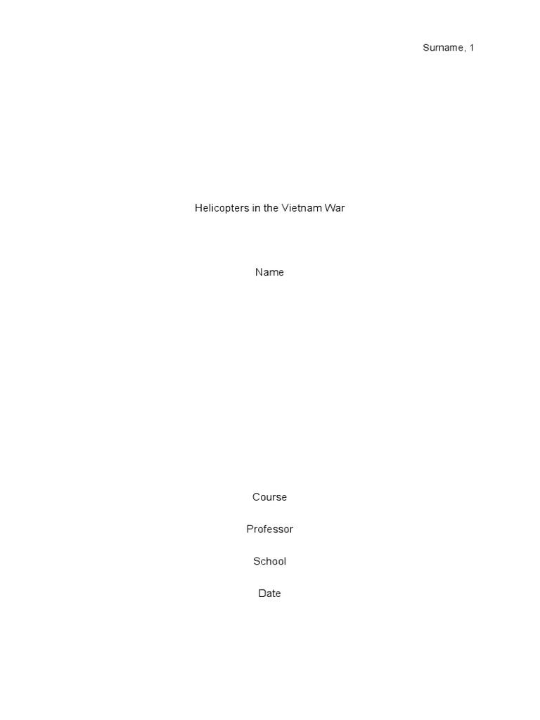Helicopter Warfare in the Vietnam War | PDF | Air Assault | Vietnam War