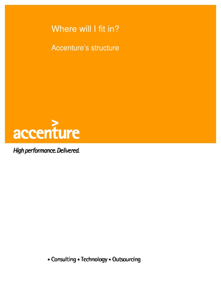 Accenture Structure | PDF | Outsourcing | Economies