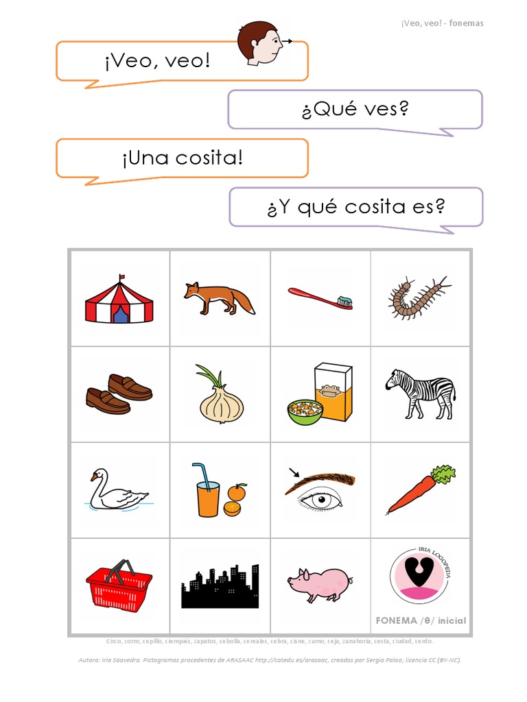 Veo Veo - Fonemas | PDF