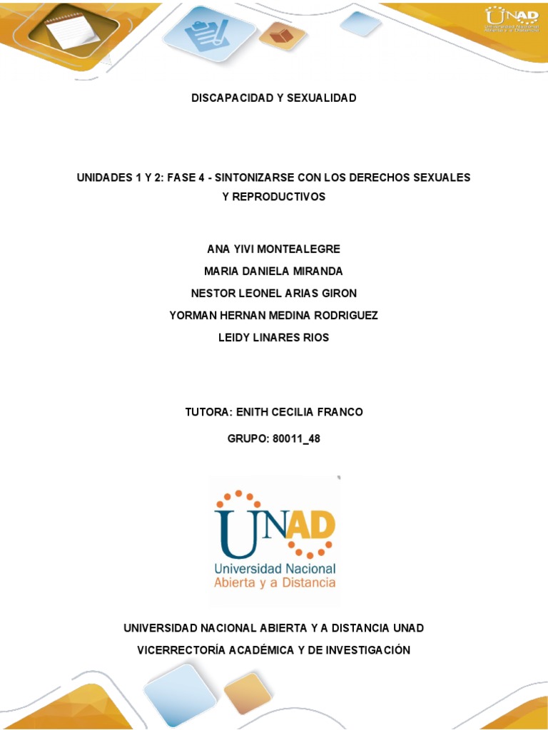 Fase4 Grupo 80011 - 48 | PDF | La sexualidad humana | Invalidez