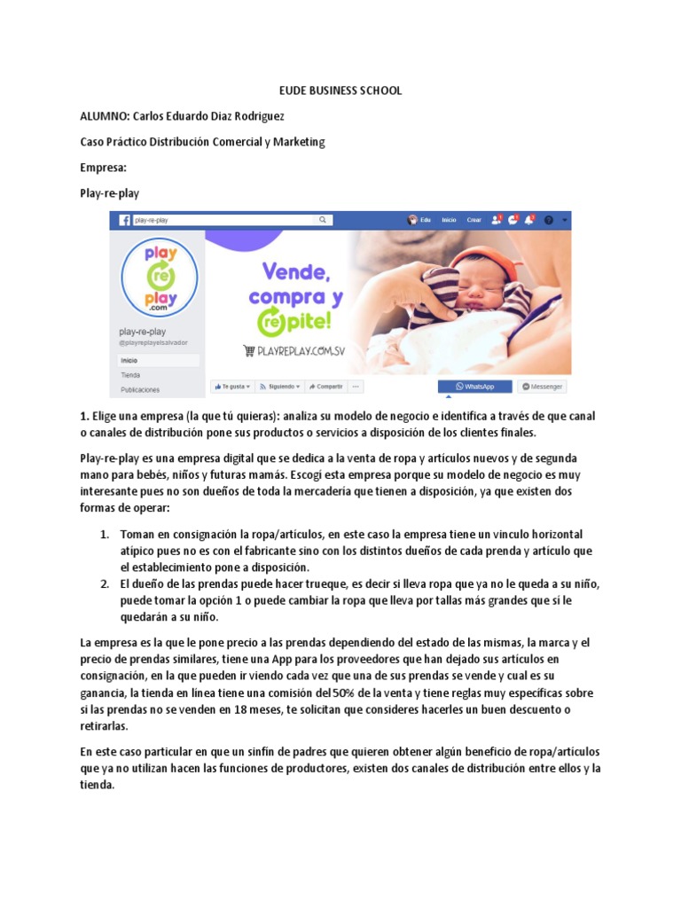 Caso Practico Distribucion Comercial y Marketing - EUDE | PDF | Marketing | Negocios económicos
