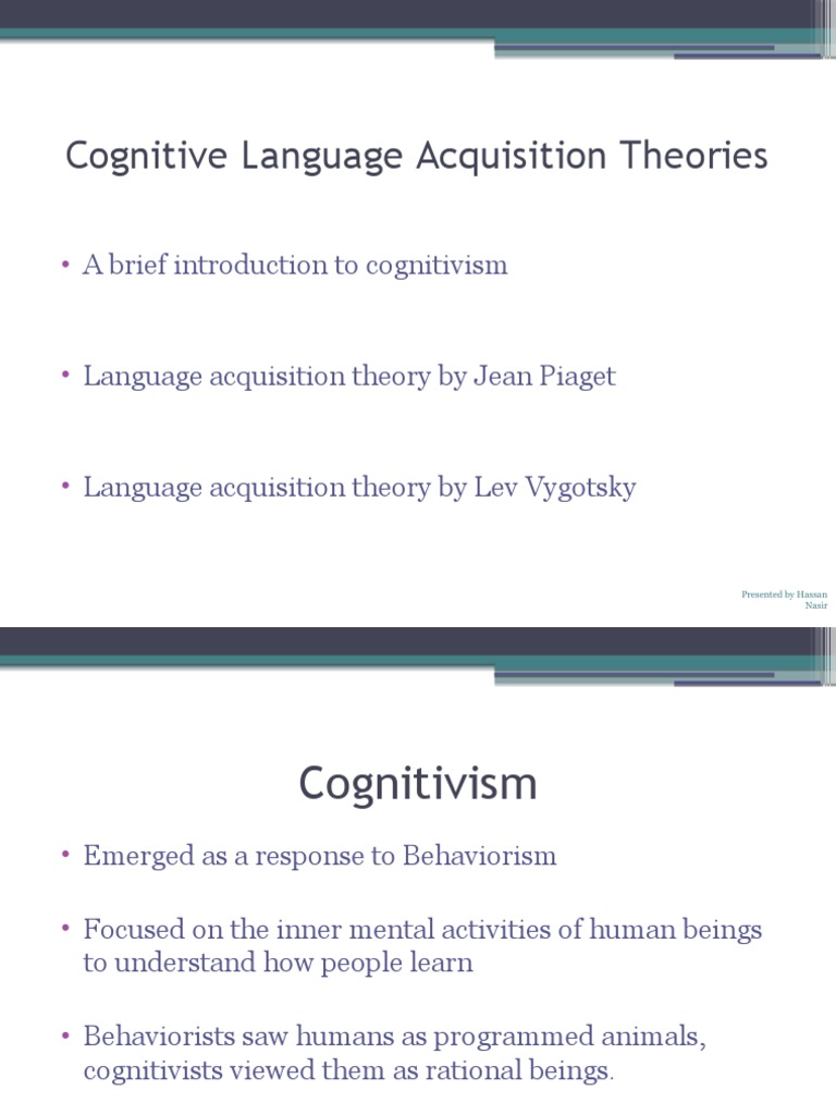 Cognitive Language Acquisition Theories Presentation | PDF | Cognitive ...