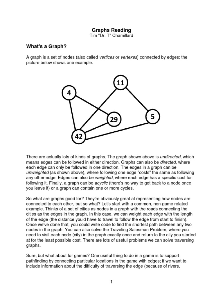 7 - Graphs | PDF | Vertex (Graph Theory) | Combinatorics
