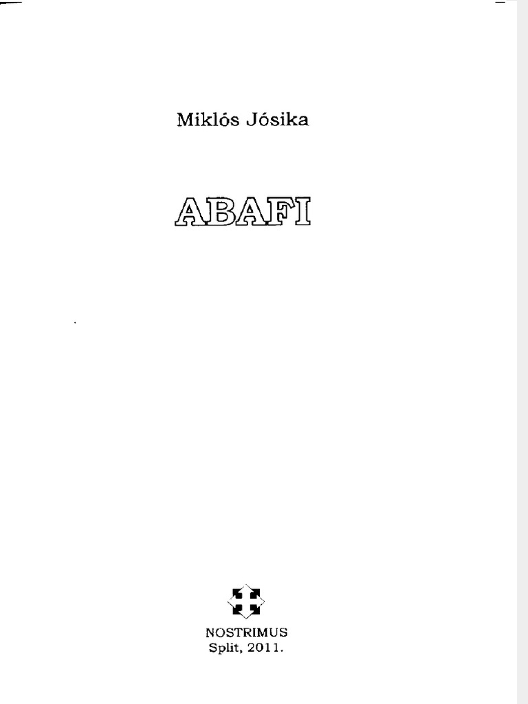Dokumen - Tips - Abafi Miklos Josikapdf PDF | PDF