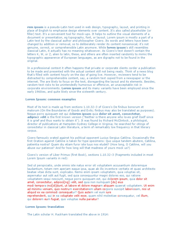 Rem Ipsum Is A Pseudo-Latin Text Used in Web Design, Typography, Layout ...