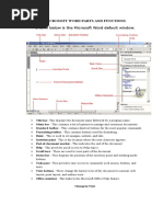 Word Document: Title Bar Menu Bar Standard Toolbar | PDF | Menu ...