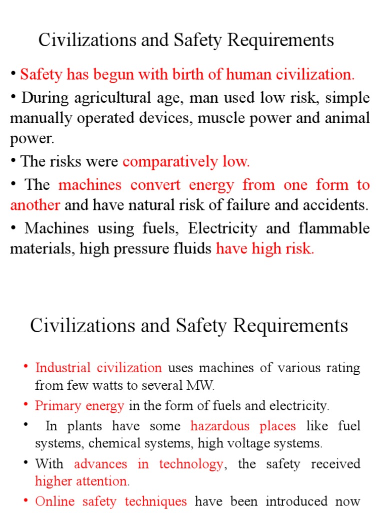 Civilizations and Safety Requirements | PDF