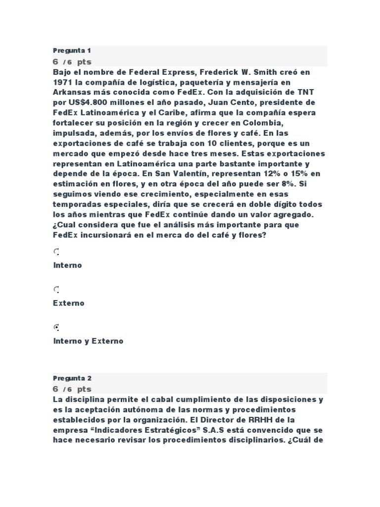 PRIMER BLOQUE ESTRATEGIAS GERENCIALES Ultimo 3 | PDF | Fed Ex | Liderazgo