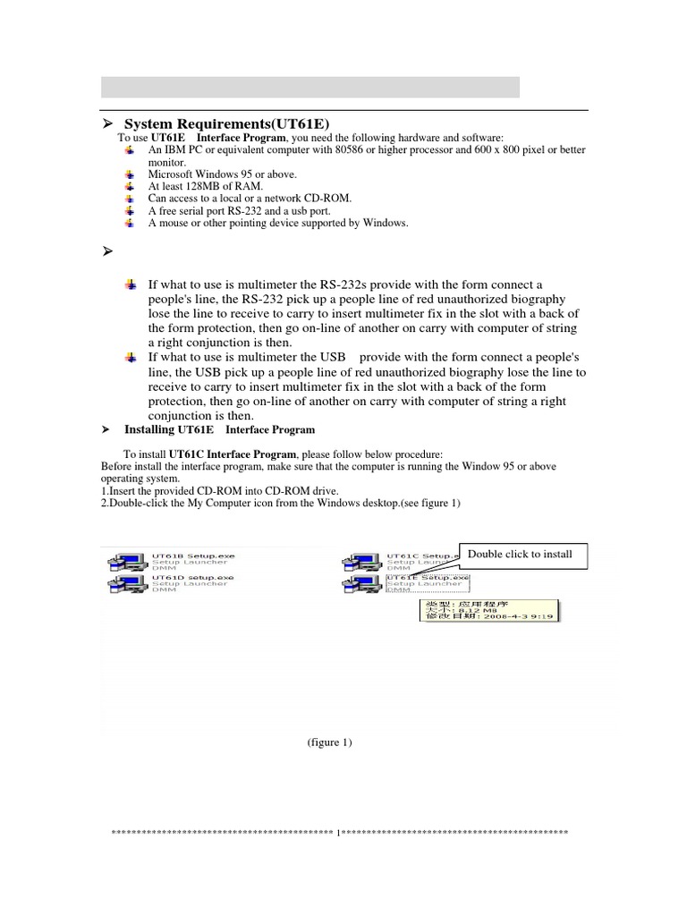 UT61E Computer Interface Software | PDF | Icon (Computing) | Graphical User Interfaces