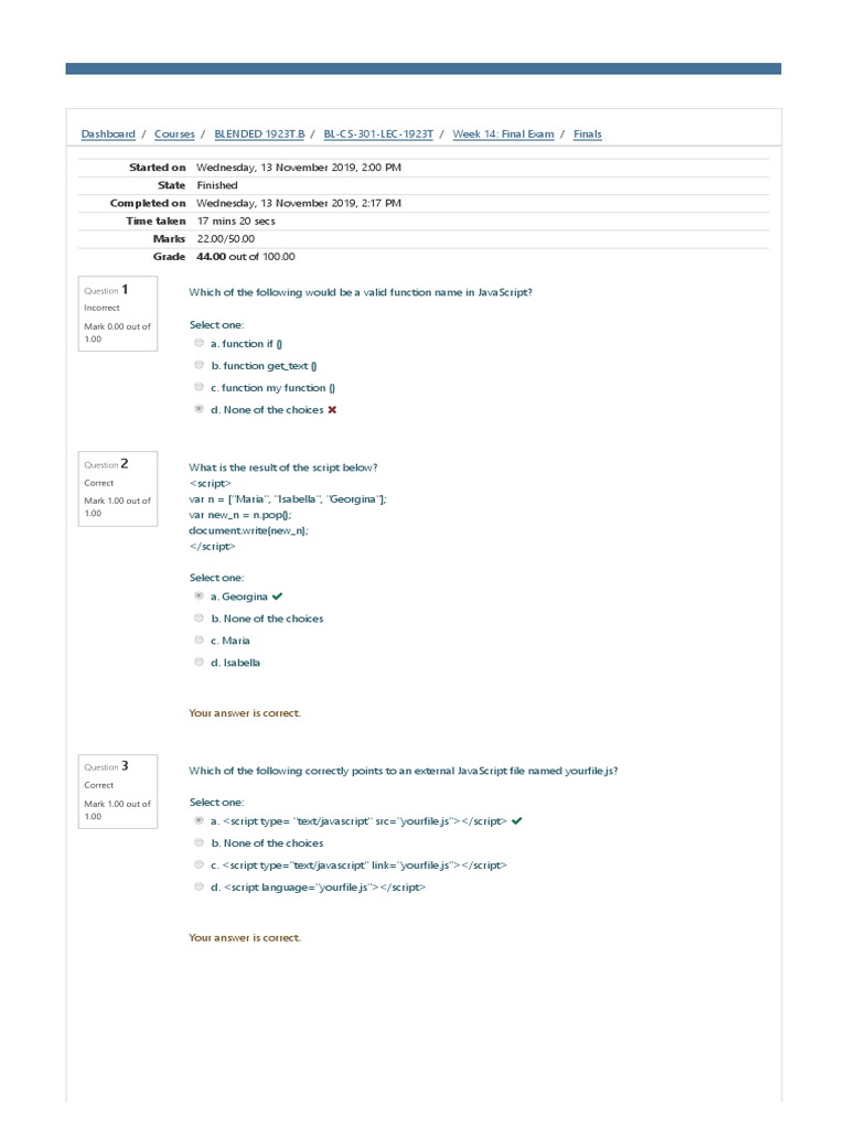 Finals - Attempt Review2 | PDF | Java Script | Php