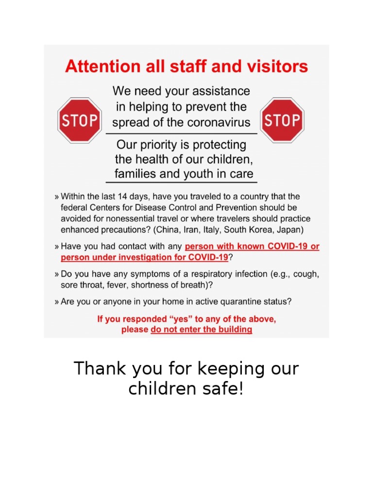 COVID-19 Door Sign | PDF