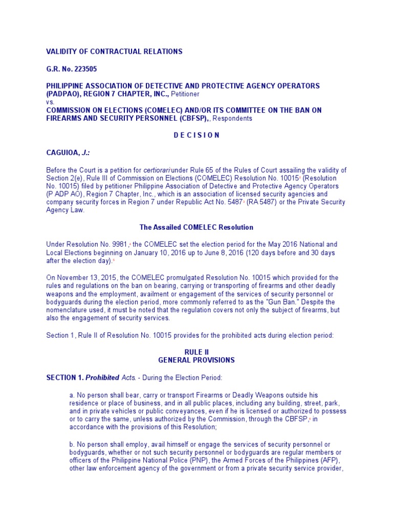 Padpao | PDF | Security Guard | Mootness