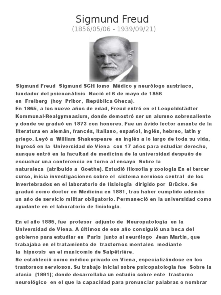 Sigmund Freud | PDF | Sigmund Freud | Neurología
