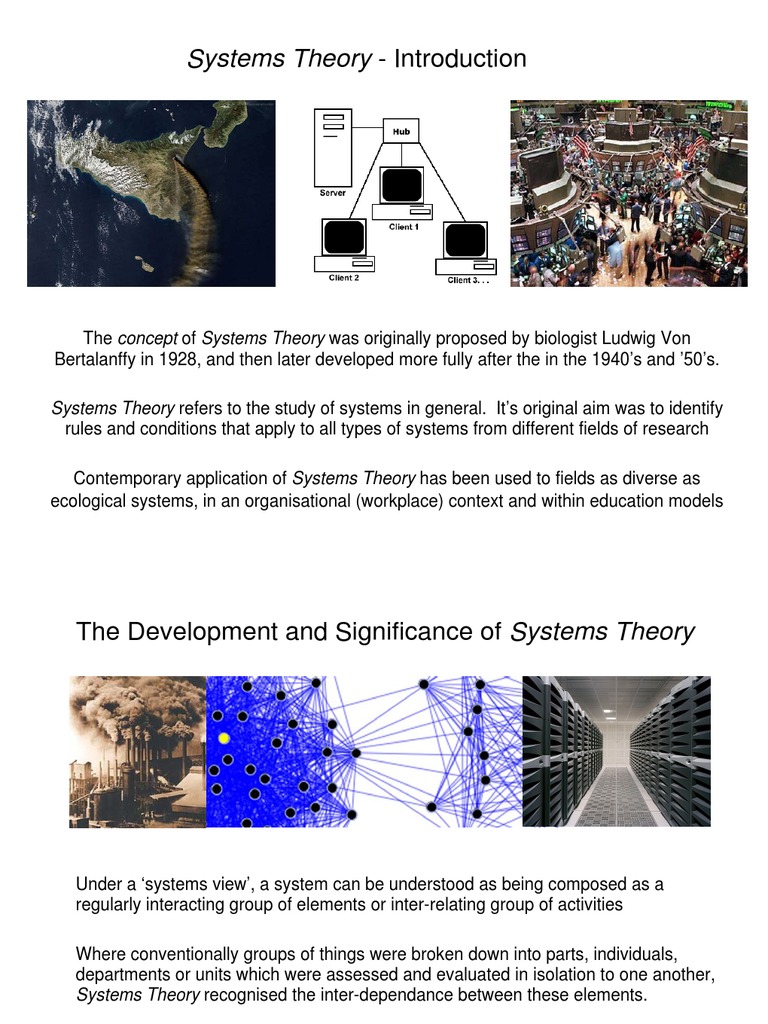 Systems Theory | PDF | Systems Theory | System