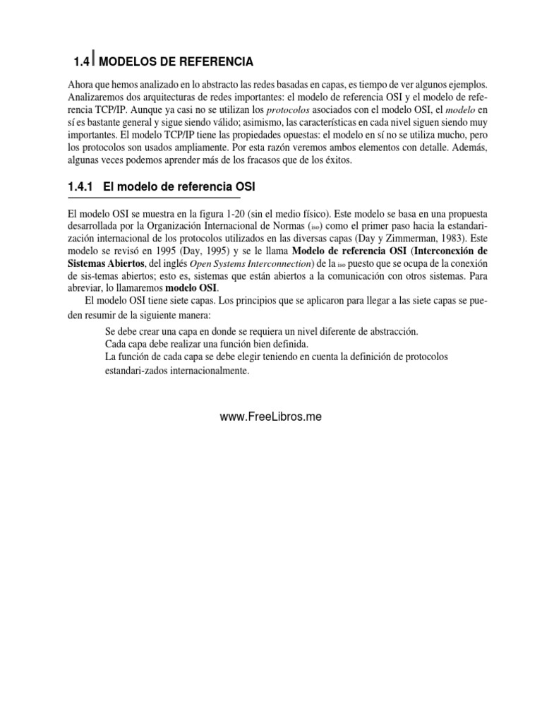 Modelo de referencia OSI y TCP/IP | PDF | Protocolos de internet ...