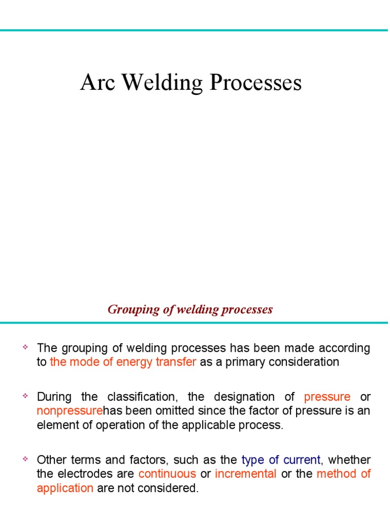 RM01 - Arc Weld Processes | PDF | Welding | Construction
